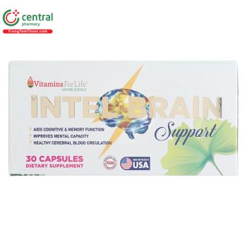 Thuốc Intel Brain Support - Giúp hoạt huyết, tăng cường tuân hoàn não