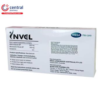 [CHÍNH HÃNG] Thuốc đặt phụ khoa Invel: chỉ định, giá thuốc