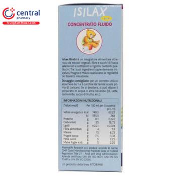 Thuốc Isilax Bimbi Concentrato Fluido 200ml giúp giảm táo bón cho bé