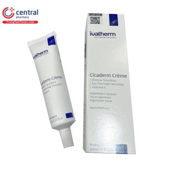 [CHÍNH HÃNG] Kem Ivatherm Cicaderm Cream 40mL - Giảm sẹo, tái tạo da