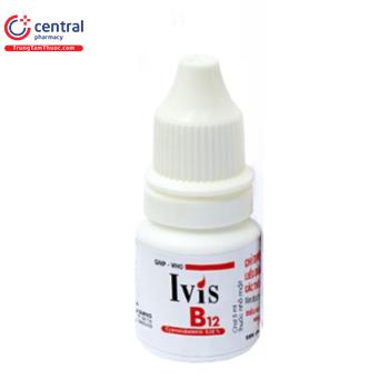 Thuốc nhỏ mắt Ivis B12 có chứa Cyanocobalamin hỗ trợ giảm mỏi mắt