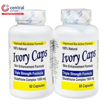 Viên uống trắng da Ivory Caps giúp da trắng sáng, đẩy lùi thâm sạm