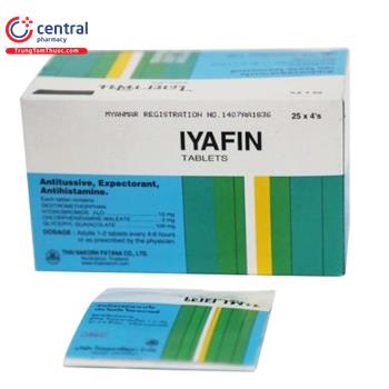 Thuốc Iyafin (viên nén) giảm ho cảm, chảy nước mũi