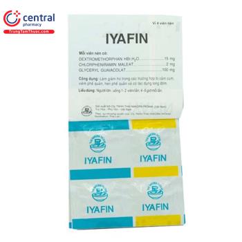Thuốc Iyafin (viên nén) giảm ho cảm, chảy nước mũi