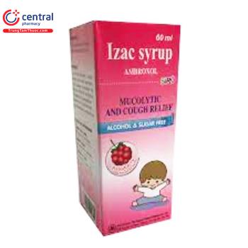 Thuốc Izac Syrup giúp điều trị tiêu đờm trên đường hô hấp