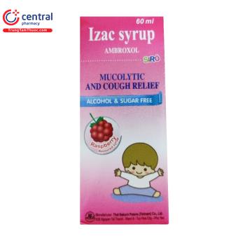 Thuốc Izac Syrup giúp điều trị tiêu đờm trên đường hô hấp