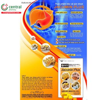 Jacumin Plus -hỗ trợ bảo vệ niêm mạc dạ dày, tăng cường chức năng gan
