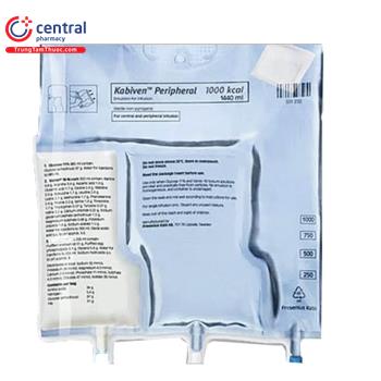 Dung dịch truyền Kabiven tĩnh mạch Peripheral 1000 kcal 1440ml
