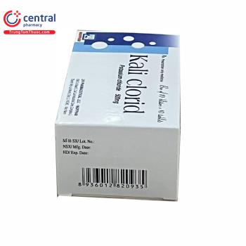 [CHÍNH HÃNG] Thuốc Kali Clorid Nadyphar - Bổ sung Kali cho cơ thể