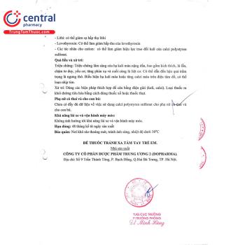 Thuốc Kalimate: điều trị tăng kali, giải độc hiệu quả