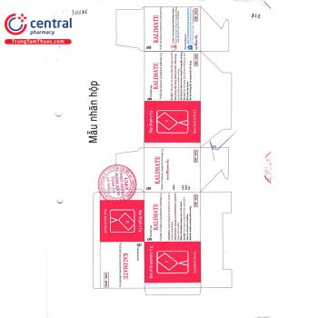 Thuốc Kalimate: điều trị tăng kali, giải độc hiệu quả