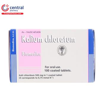 Thuốc Kalium Chloratum Biomedica: chỉ định, liều dùng, giá bán