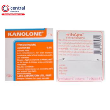 Thuốc Kanolone 1g điều trị nhiệt miệng, loét miệng nhanh chóng