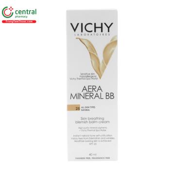 Kem lót nền che khuyết điểm và chống nắng Vichy Aera Mineral BB 40ml