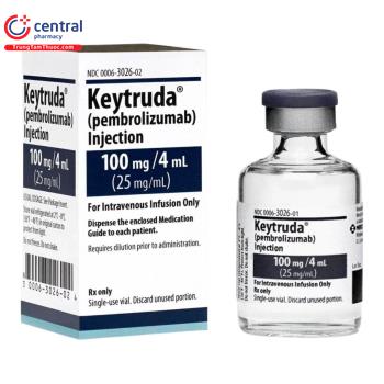 Thuốc Keytruda 100mg/4ml điều trị các loại ung thư khác nhau