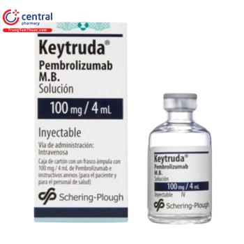 Thuốc Keytruda 100mg/4ml điều trị các loại ung thư khác nhau