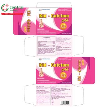 Thuốc Kid-Calcium Gold hỗ trợ tăng chiều cao, giảm còi xương ở trẻ
