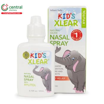 Thuốc Kid's Xlear Nasal Spray làm thông thoáng đường thở ở trẻ em
