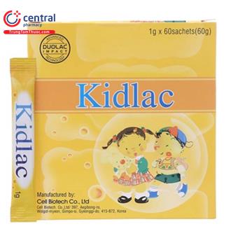 Thuốc Kidlac men vi sinh điều trị rối loạn đường ruột, táo bón