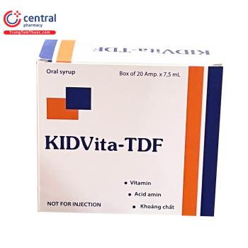 [CHÍNH HÃNG] Thuốc KIDVita-TDF 7,5ml bổ sung các vitamin và acid amin
