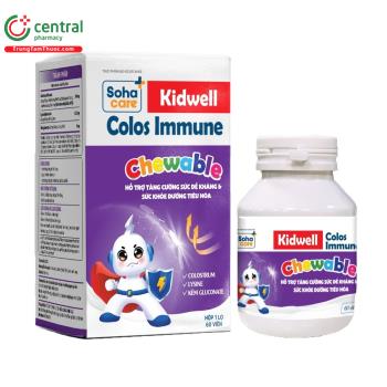Thuốc Kidwell Colos Immune Chewable hỗ trợ tăng cường sức đề kháng
