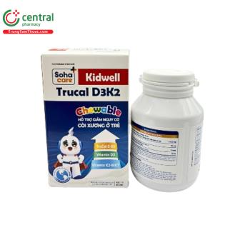 Kidwell Trucal D3K2 Chewable hỗ trợ hệ xương và răng chắc khỏe