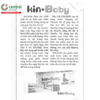Kin Baby Teething Gel 30ml là thuốc gì, có tác dụng gì, giá bao nhiêu?