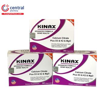 [CHÍNH HÃNG] Kinax bổ sung canxi, vitamin D3 và K2 cho cơ thể