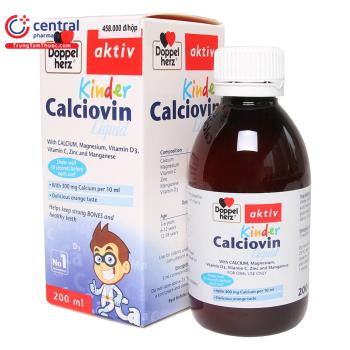 Kinder Calciovin Liquid Doppelherz 200ml phòng ngừa loãng xương