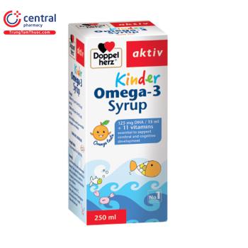 Kinder Omega-3 Syrup Doppelherz - bổ sung DHA đúng cách cho trẻ