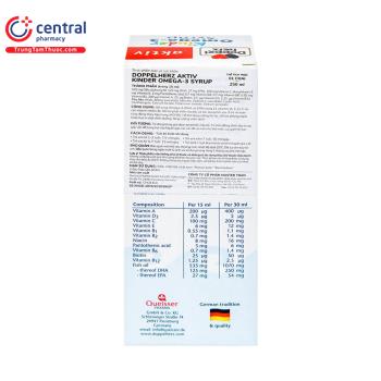 Kinder Omega-3 Syrup Doppelherz - bổ sung DHA đúng cách cho trẻ