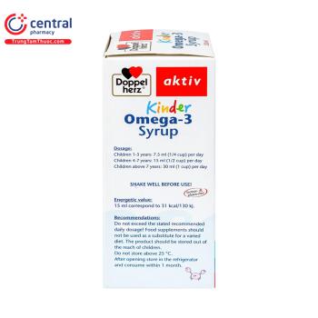 Kinder Omega-3 Syrup Doppelherz - bổ sung DHA đúng cách cho trẻ