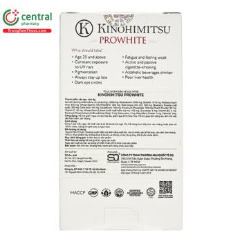 Thuốc bột Kinohimitsu Prowhite giảm nguy cơ lão hóa da, giúp sáng da