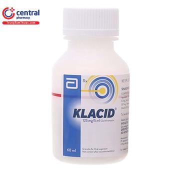 Thuốc Klacid 125mg/5ml: Chỉ định và lưu ý sử dụng