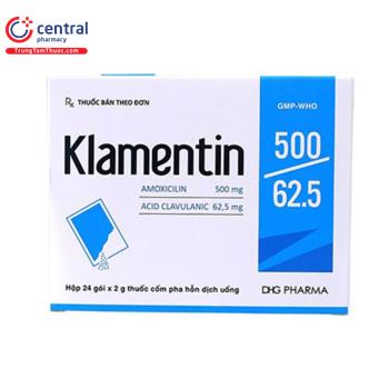Thuốc Klamentin 500/62.5: Công dụng, Liều dùng và Cách dùng