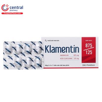 Thuốc Klamentin 875/125: tác dụng, cách dùng và giá bán