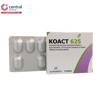 Thuốc Koact 625 giúp điều trị nhiễm trùng hô hấp, tiết niệu, sinh dục