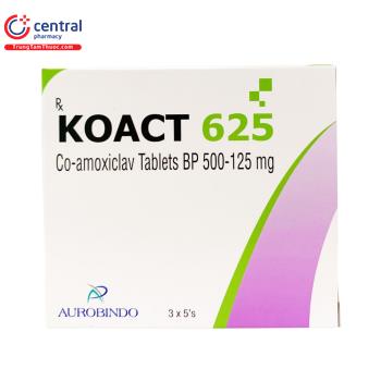 Thuốc Koact 625 giúp điều trị nhiễm trùng hô hấp, tiết niệu, sinh dục