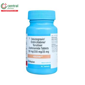 Thuốc Kocitaf 50/200/25mg Mylan kháng virus - Điều trị HIV
