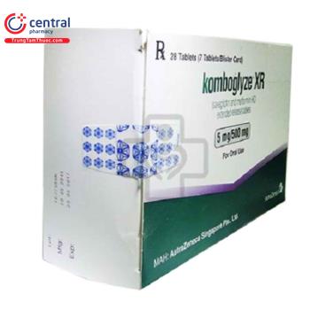 Thuốc Komboglyze XR 5mg/500mg - Thuốc điều trị bệnh tiểu đường