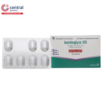 Thuốc komboglyze XR 5mg/1000mg - Thuốc điều trị tiểu đường type 2