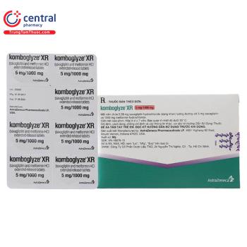 Thuốc komboglyze XR 5mg/1000mg - Thuốc điều trị tiểu đường type 2