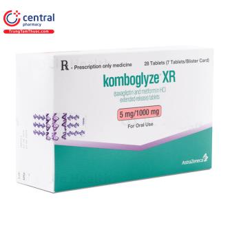 Thuốc komboglyze XR 5mg/1000mg - Thuốc điều trị tiểu đường type 2