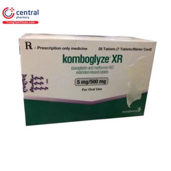 Thuốc Komboglyze XR 5mg/500mg - Thuốc điều trị bệnh tiểu đường