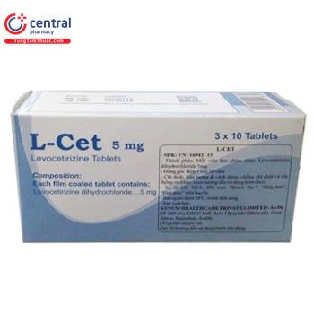 Thuốc L-Cet 5mg - Thuốc điều trị các triệu chứng dị ứng hiệu quả