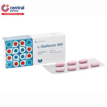 Thuốc kháng sinh L-Stafloxin 500 Stella: tác dụng, liều dùng