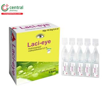 Thuốc nhỏ mắt Laci-eye 0.4ml giảm nhức, mỏi, ngứa và viêm nhiễm mắt