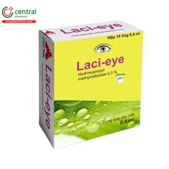 Thuốc nhỏ mắt Laci-eye 0.4ml giảm nhức, mỏi, ngứa và viêm nhiễm mắt