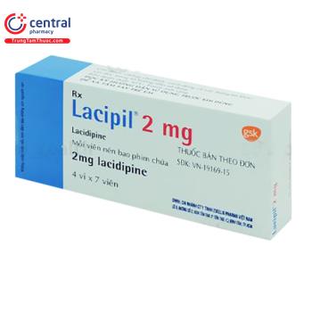 Thuốc Lacipil 2mg điều trị cao huyết áp: liều dùng, lưu ý