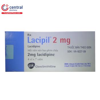 Thuốc Lacipil 2mg điều trị cao huyết áp: liều dùng, lưu ý